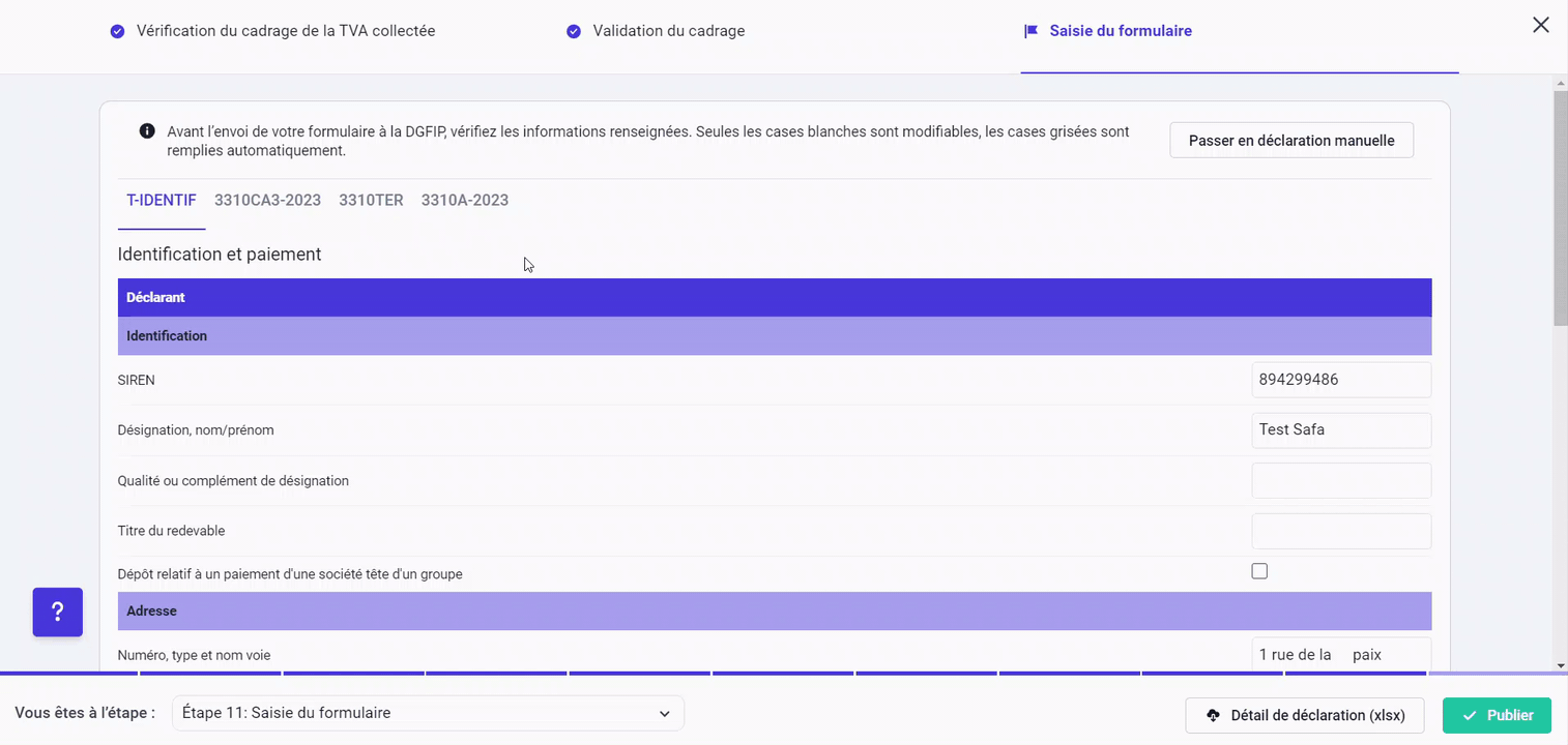 Déclarer une TVA avec Inqom