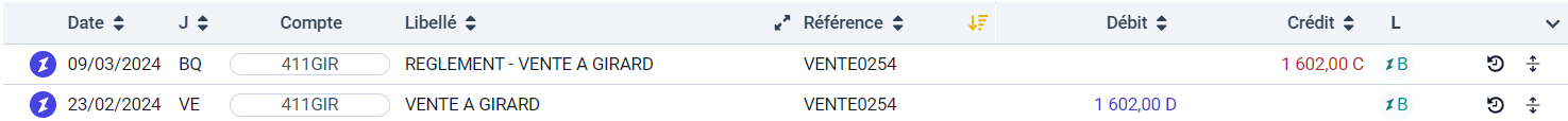 Le lettrage des écritures comptables