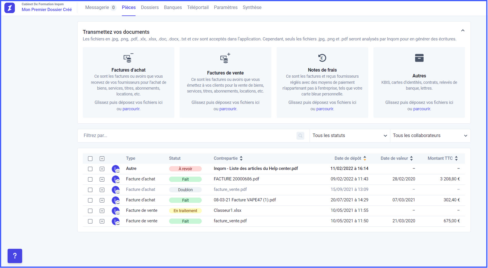 Se connecter à Inqom